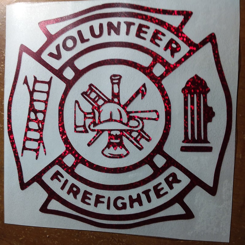 Firefighter Vinyl Decal - Etsy
