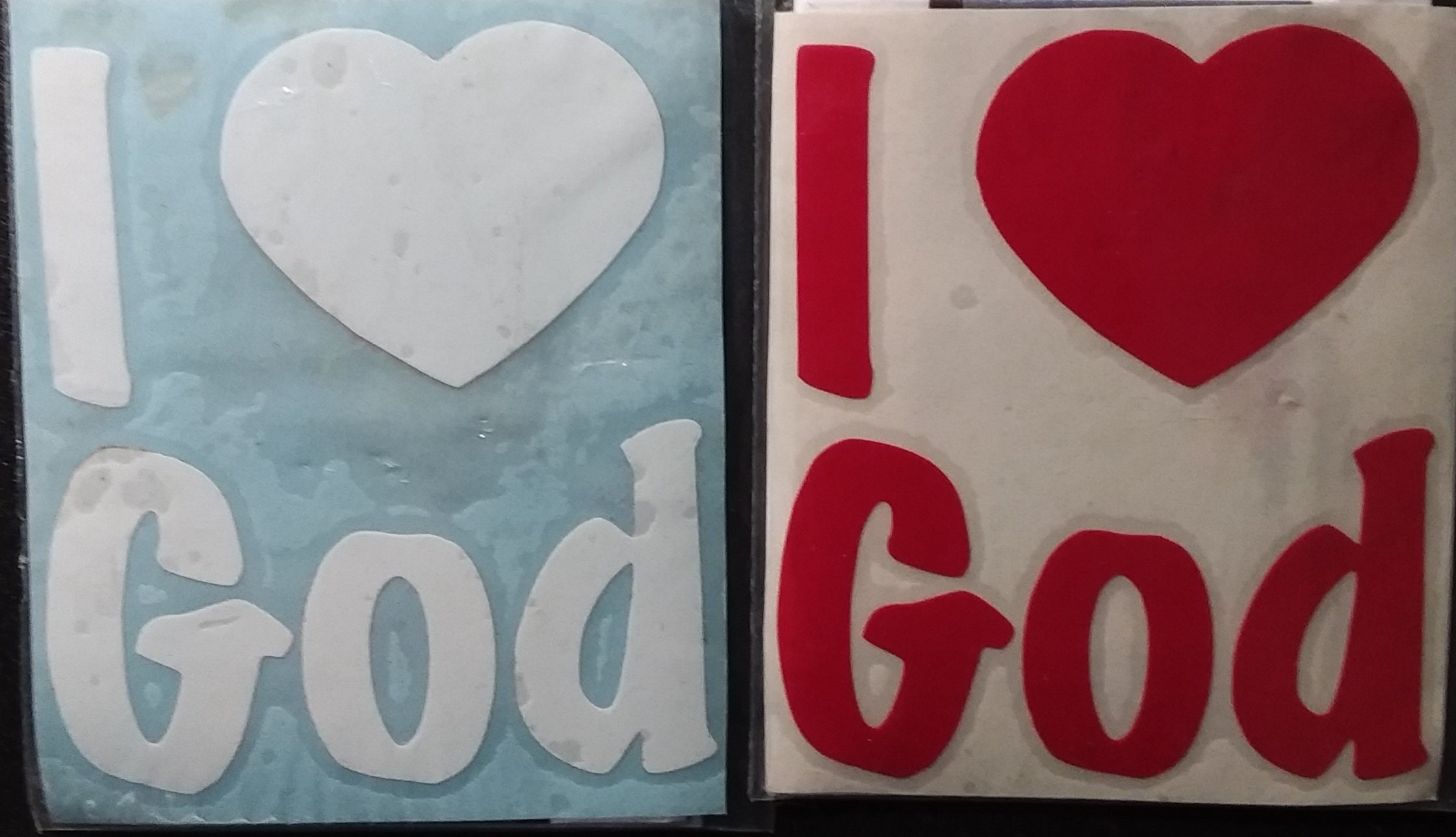 I Love God Vinyl Decal - Etsy