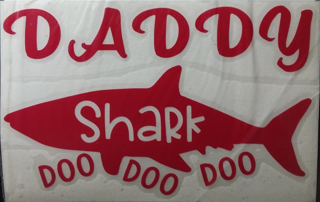 Daddy Shark Vinyl Decal - Etsy