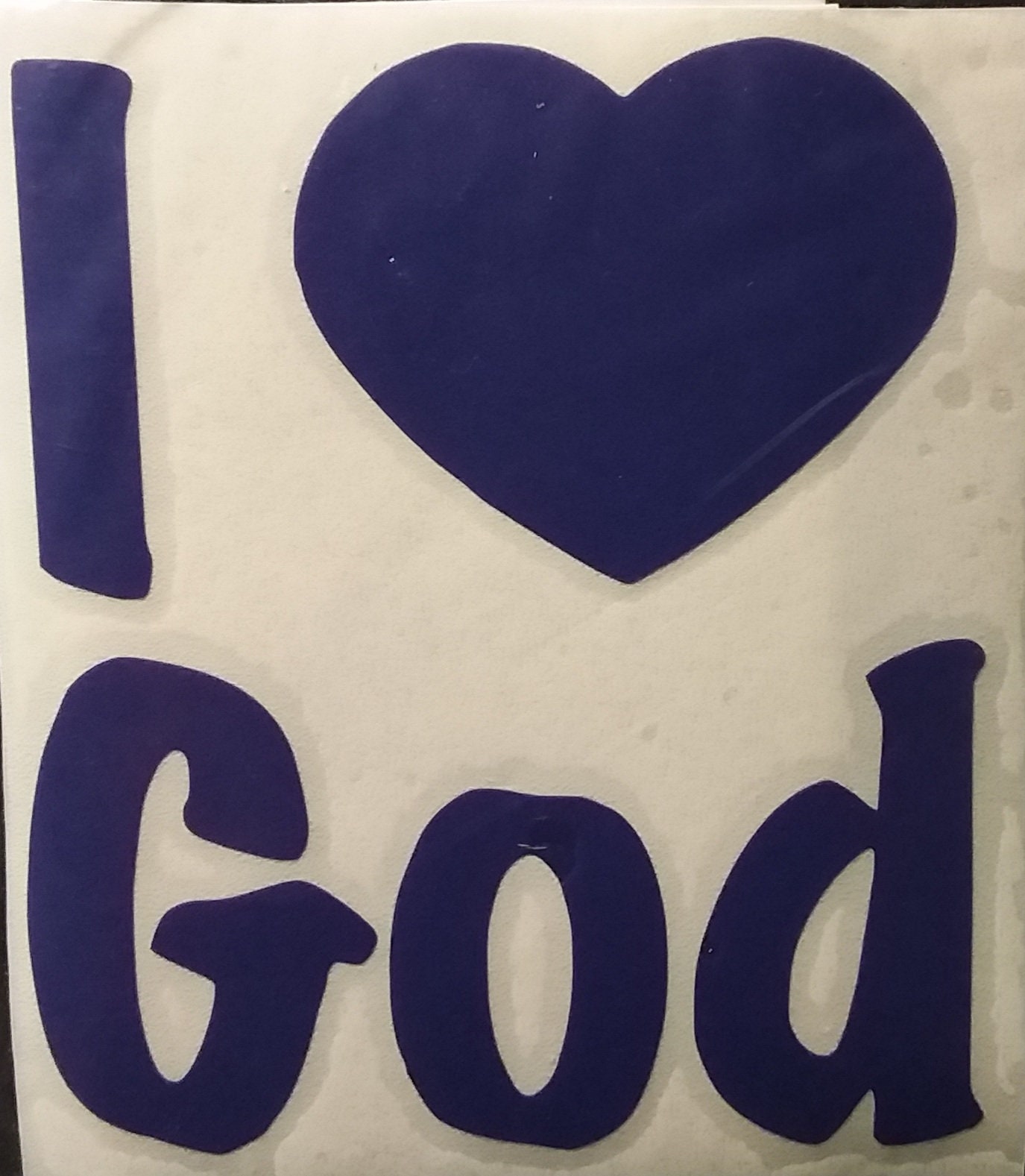 I Love God Vinyl Decal - Etsy
