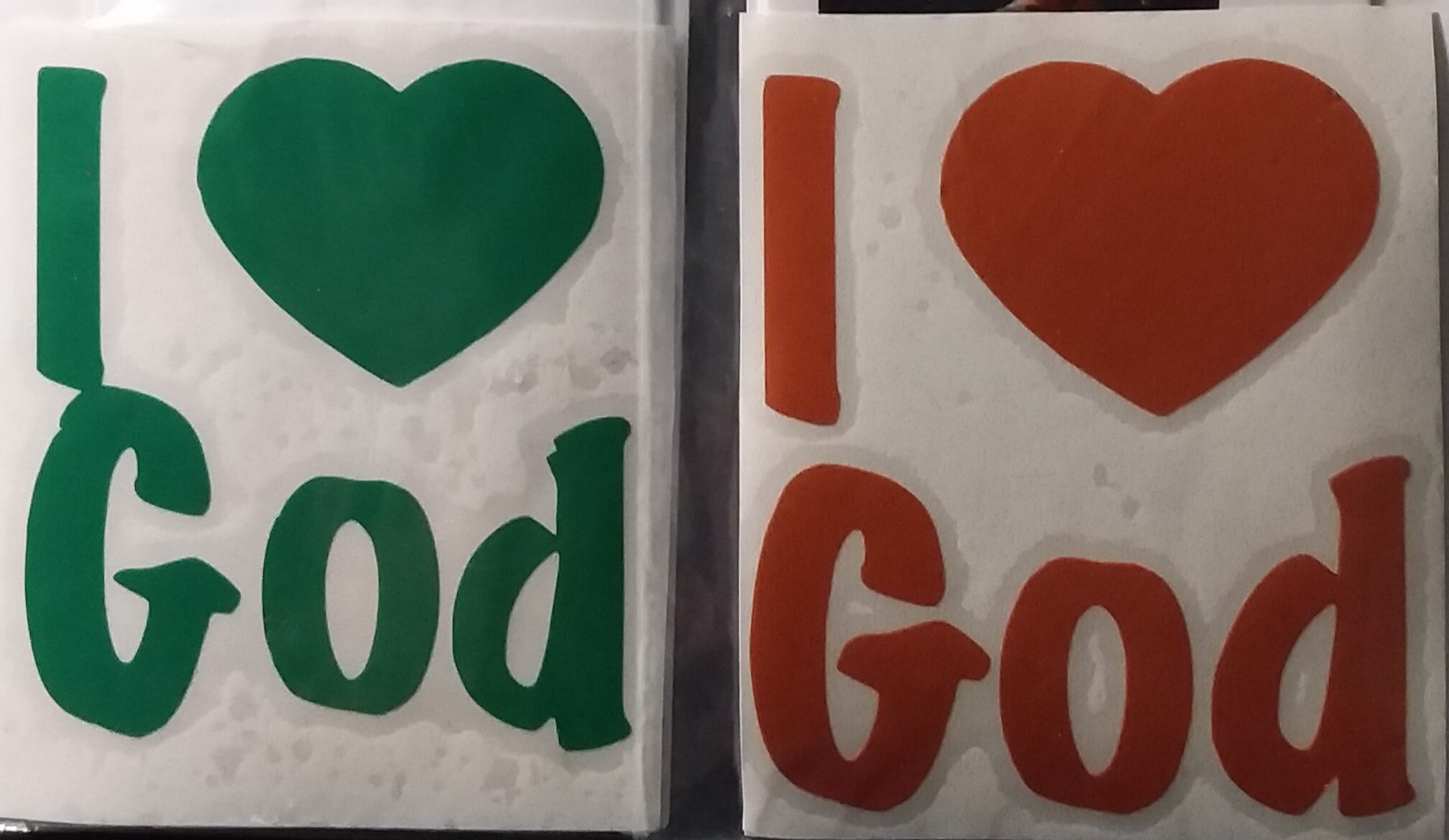 I Love God Vinyl Decal - Etsy