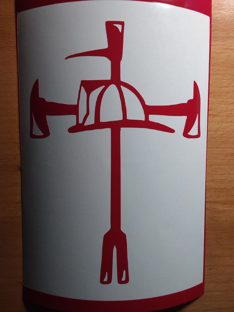 Fire Helmet, Halogen Tool and Axe Cross - Vinyl Decal - Etsy