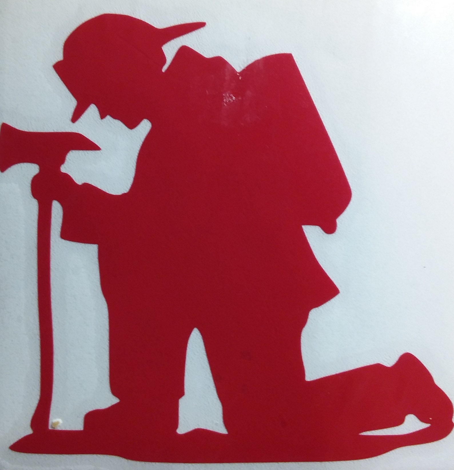 Fireman Praying Vinyl Decal - Etsy