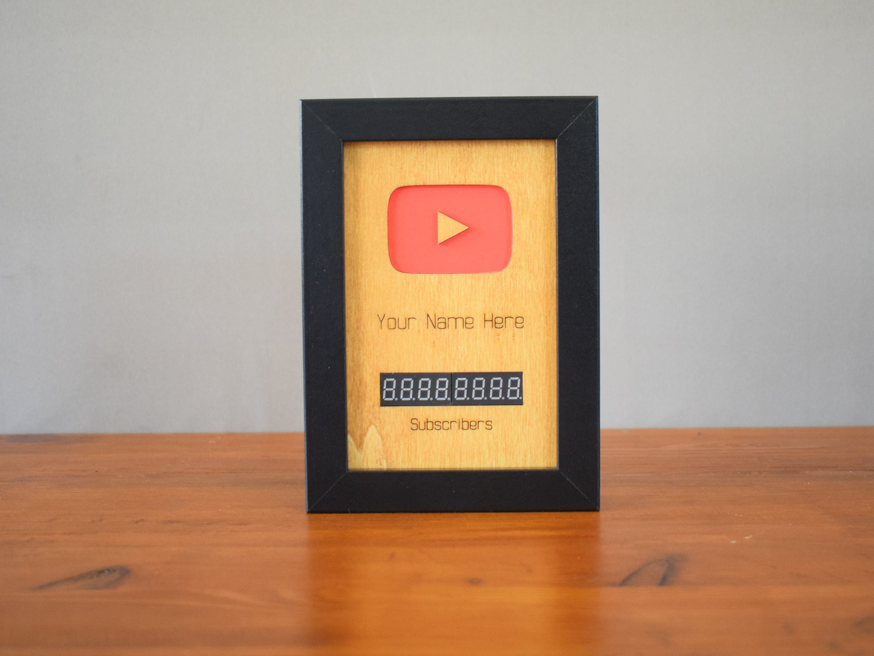 Customised Youtube Subscriber Counter, Wifi, Play Button, Customized ...