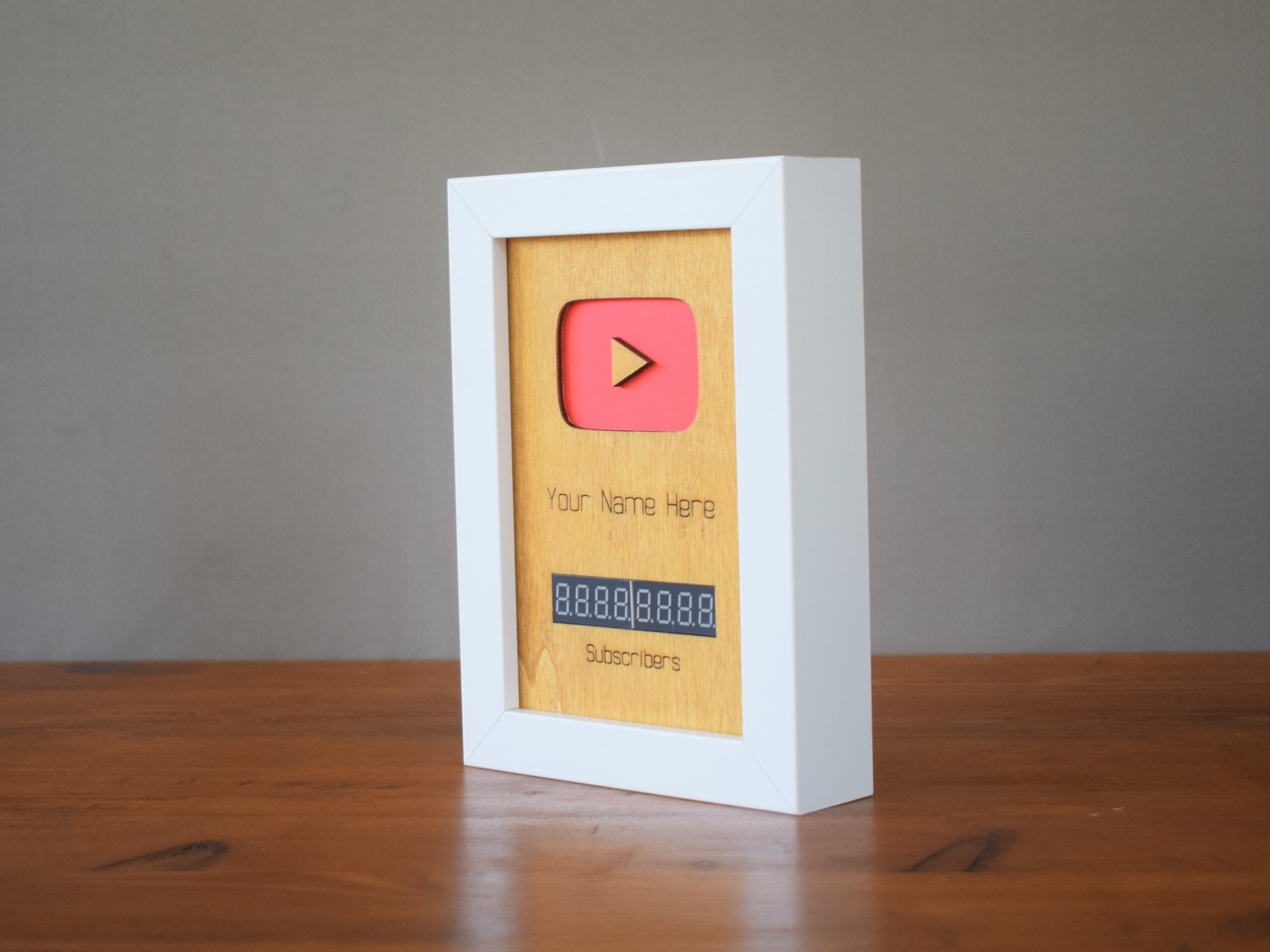 Customised Youtube Subscriber Counter, Wifi, Play Button, Customized ...