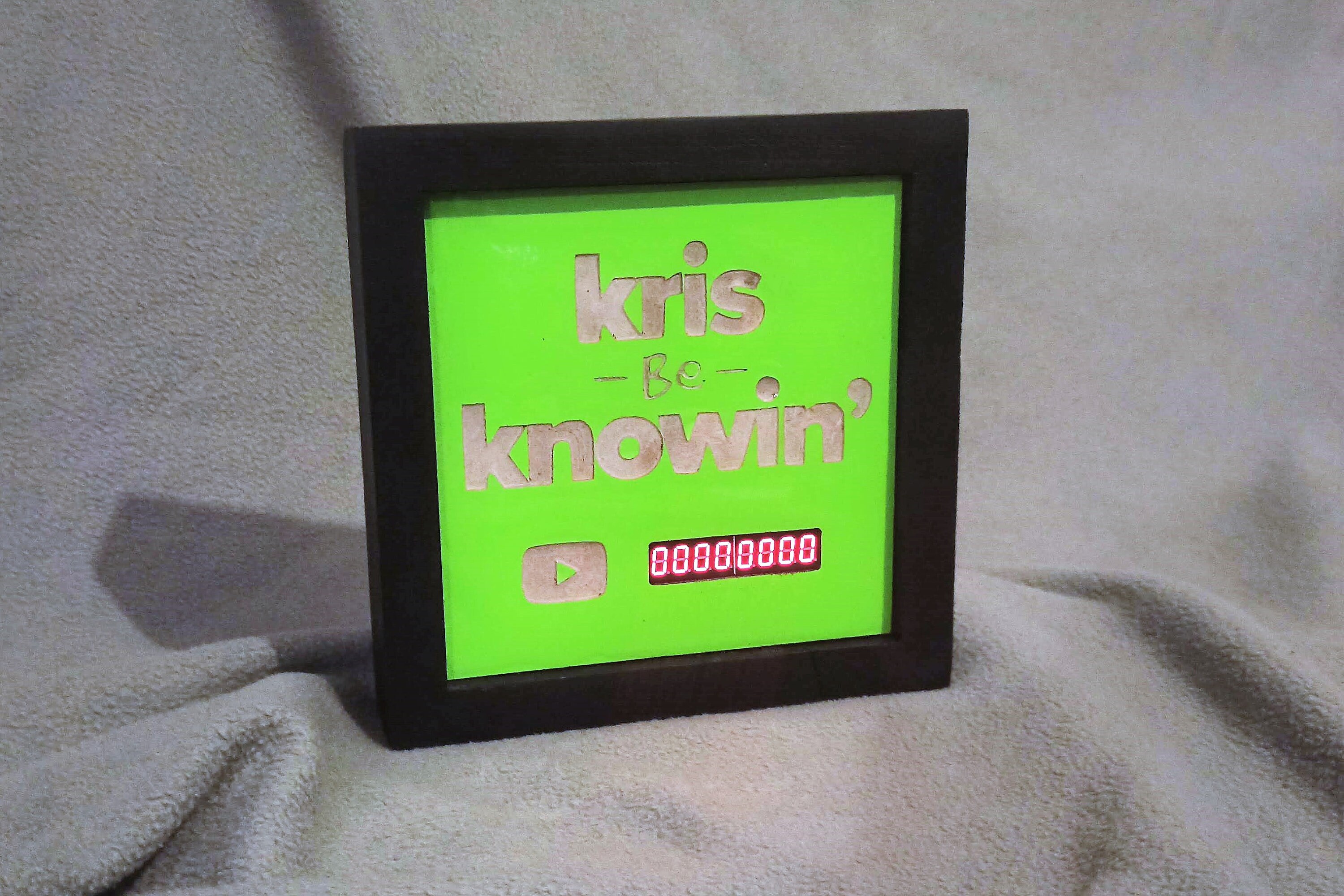 Customised Youtube Subscriber Counter Youtube Youtuber - Etsy