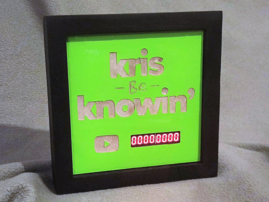 Customized Youtube Subscriber Counter, 20cm X 20cm, Play Button ...