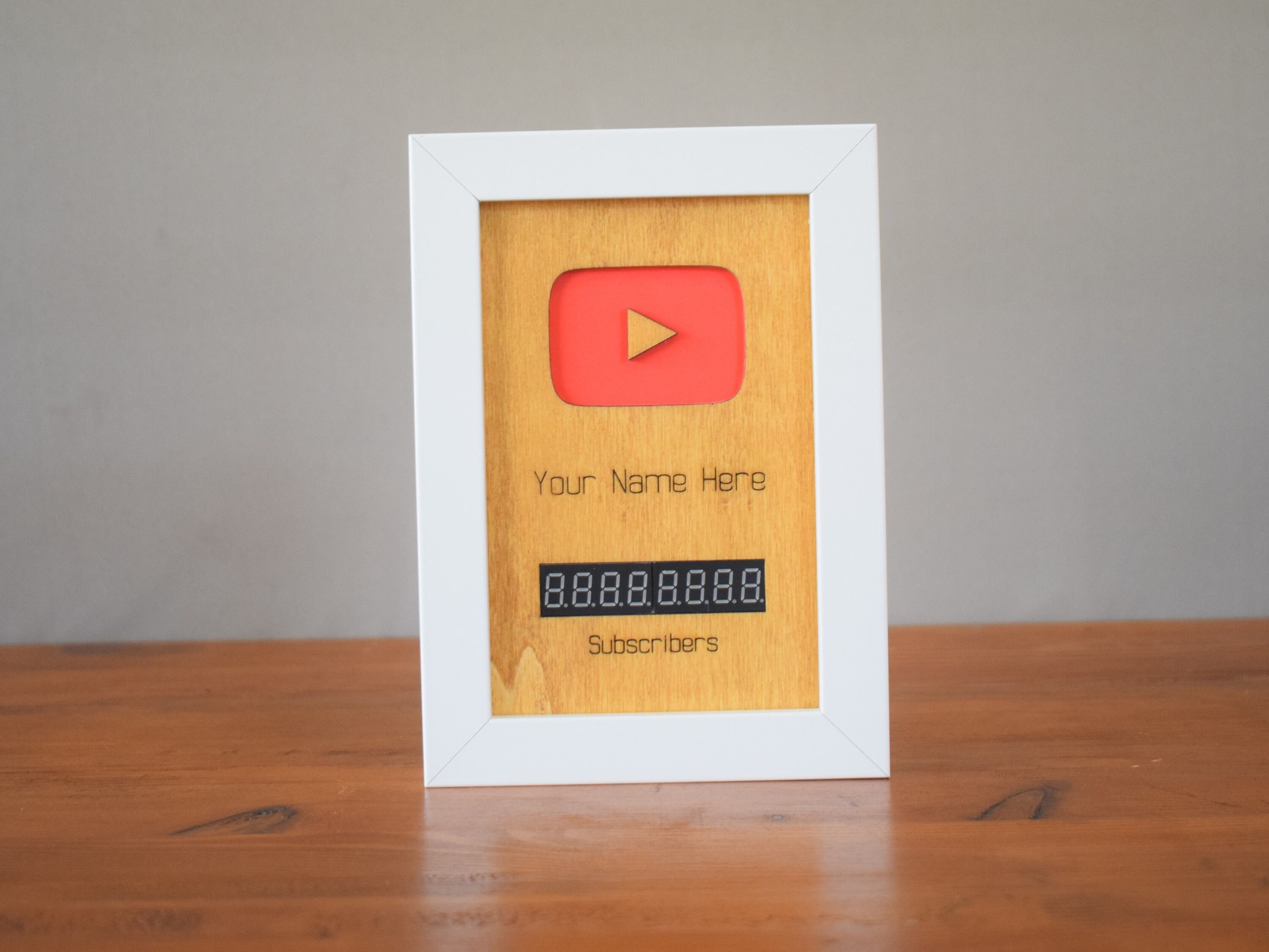 Customised Youtube Subscriber Counter, Wifi, Play Button, Customized ...