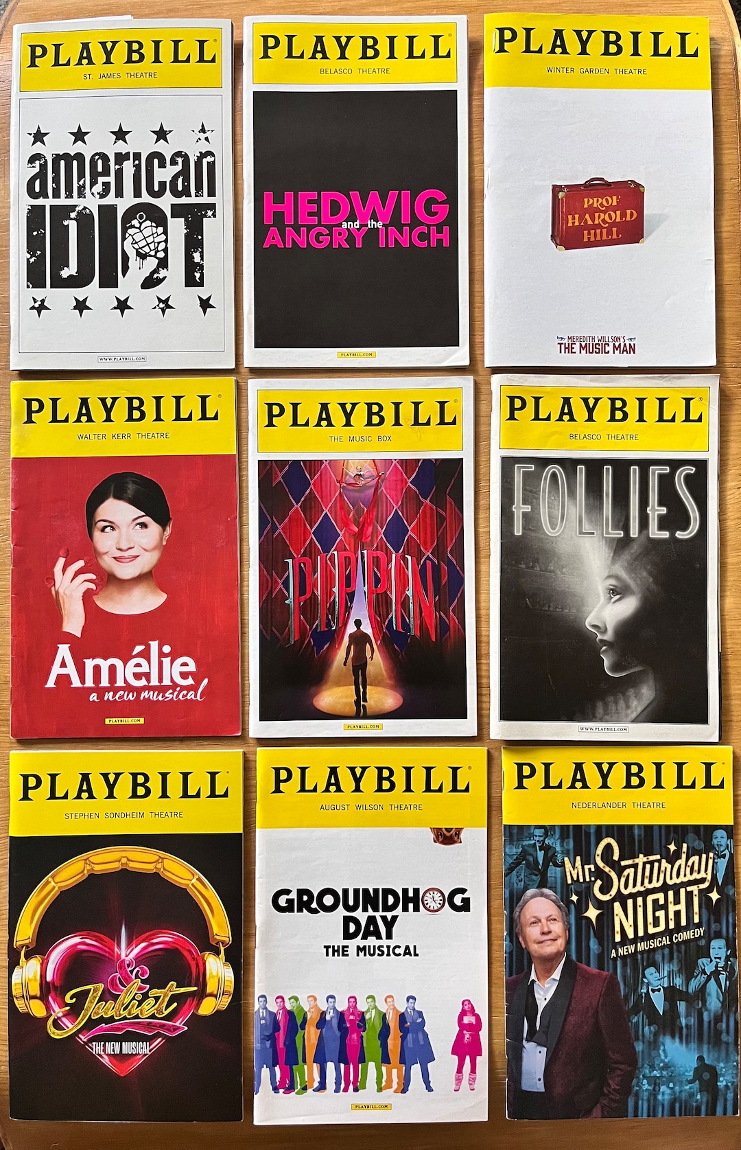 Broadway Musical Playbills: American Idiot/hedwig+the Angry Inch/music ...