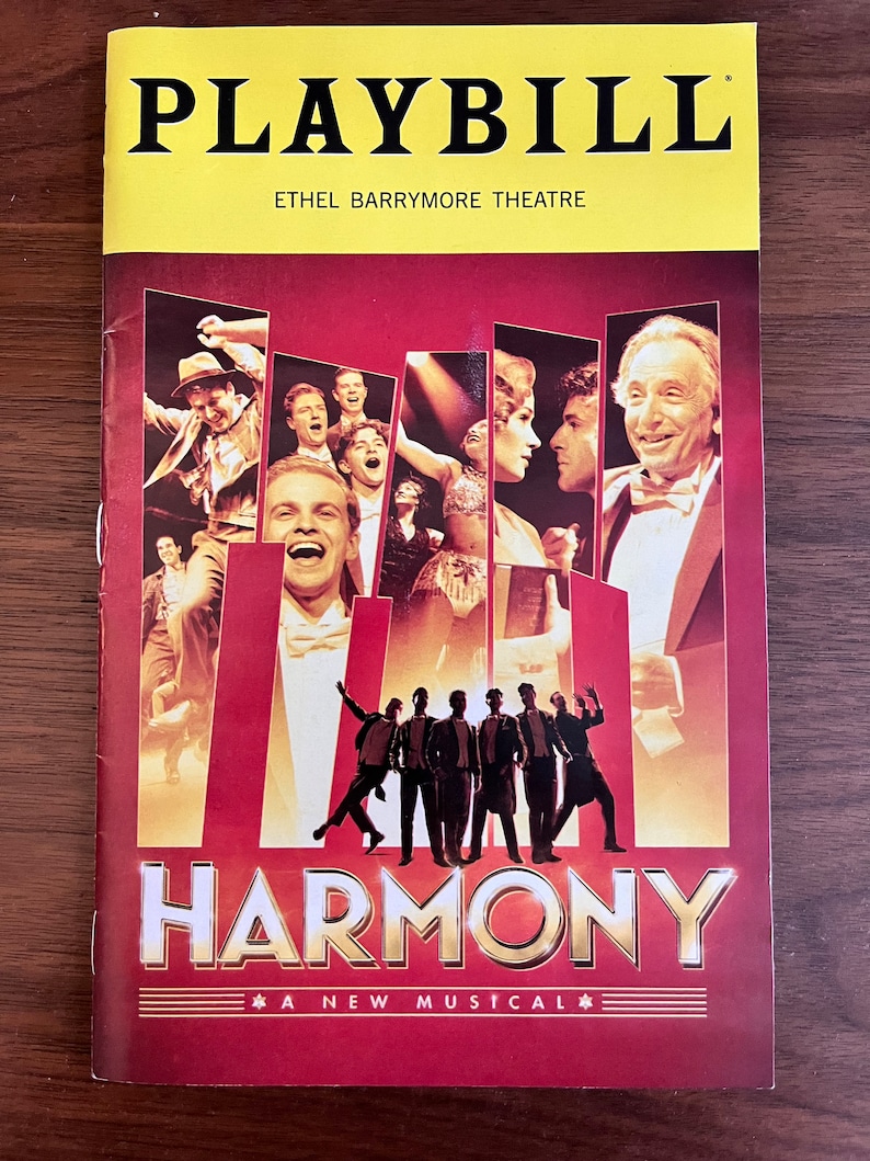 Harmony - Broadway Playbill 2023 - Etsy
