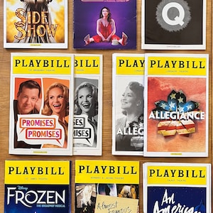 Broadway Musical Playbills: Side Show/company/avenue Q/promises ...