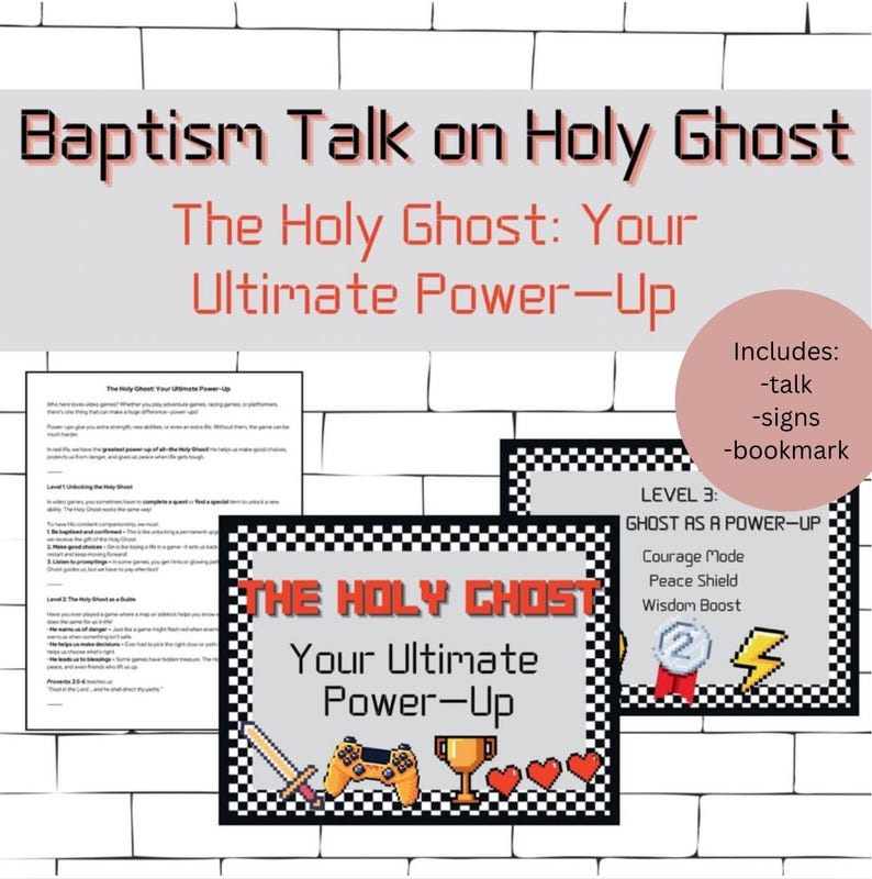 Your Ultimate Power-up | LDS Baptism Talk | Talk on Holy Ghost | Talk ...