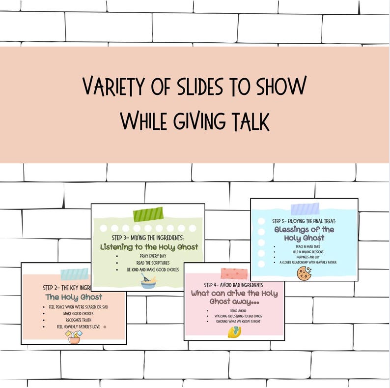 The Secret Ingredient | LDS Baptism Talk for Kids | Talk on Holy Ghost ...