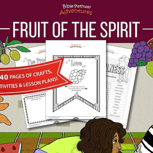Fruit of the Spirit Activity Book for Beginners - Etsy