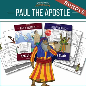 BUNDLE: Paul the Apostle Activity Books | Etsy