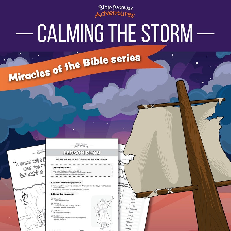 Jesus Calming the Storm Art - Etsy