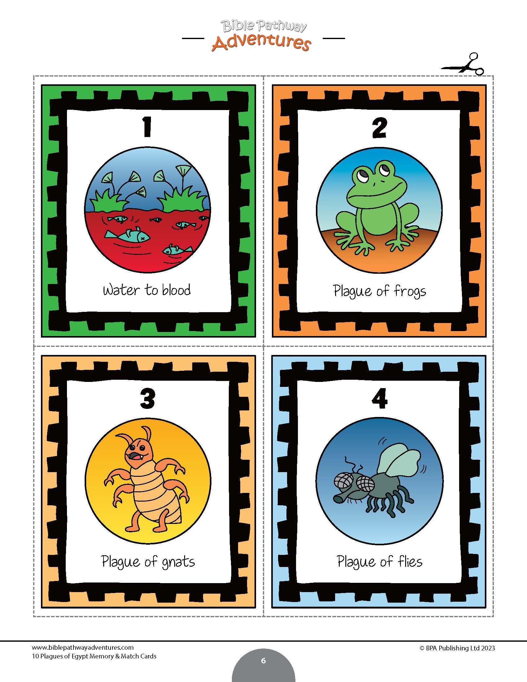 10 Plagues of Egypt Memory & Match Card Games - Etsy