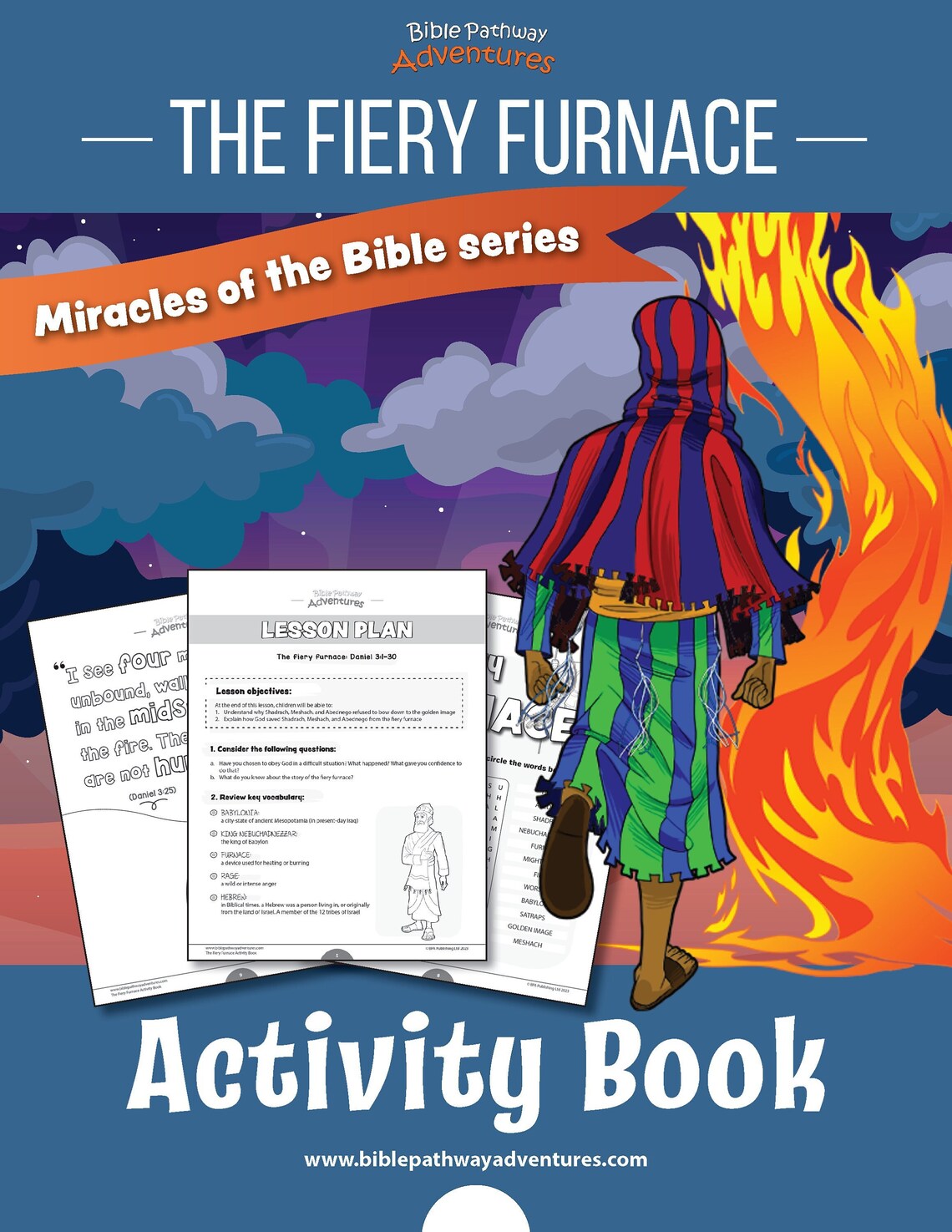 Bible Miracles: the Fiery Furnace Activity Book - Etsy