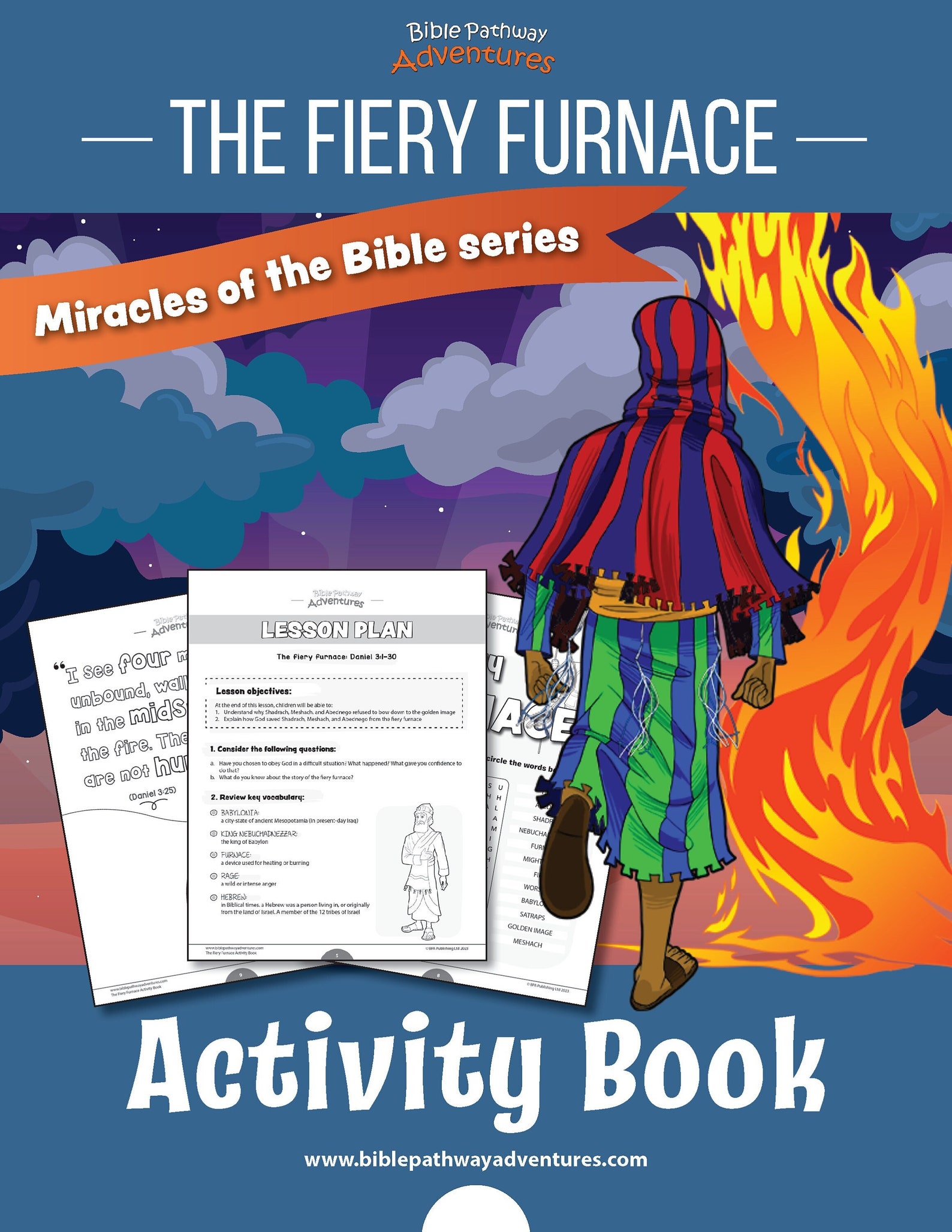 Bible Miracles: the Fiery Furnace Activity Book - Etsy