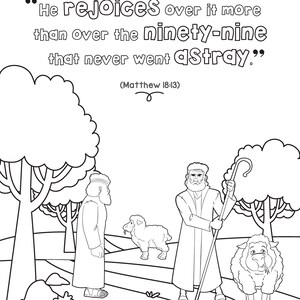 Bible Parable: the Lost Sheep Activity Book - Etsy
