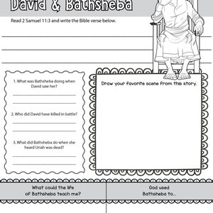 Favorite Bible Stories Coloring Activity Book | Etsy