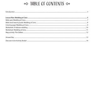 Bible Miracles: Wedding at Cana Activity Book - Etsy