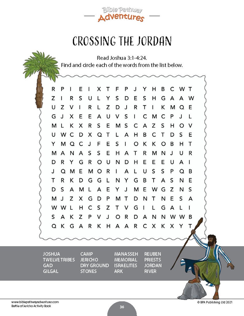 Battle of Jericho Activity Book - Etsy