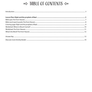 Bible Miracles: Elijah and the Prophets of Baal Activity Book - Etsy