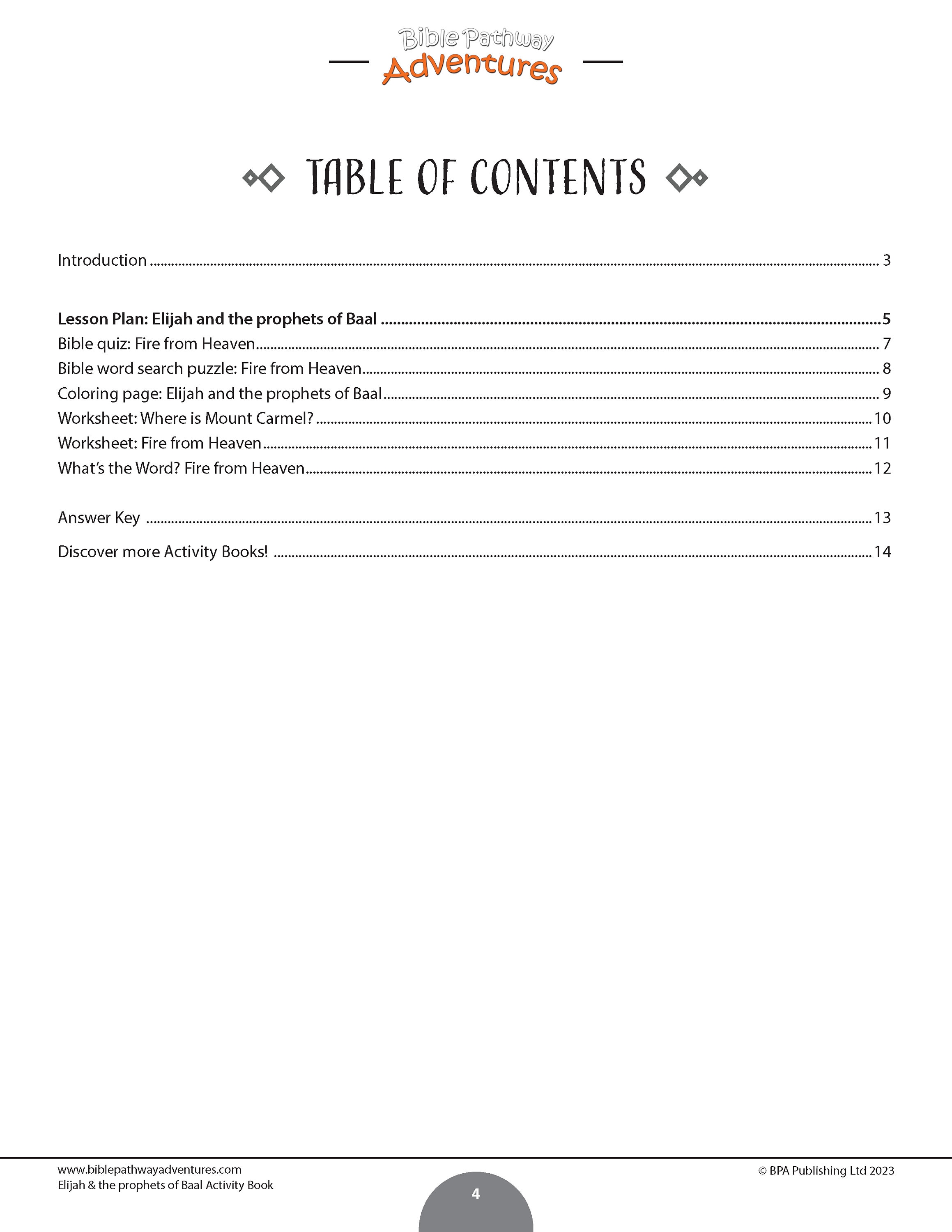 Bible Miracles: Elijah and the Prophets of Baal Activity Book - Etsy