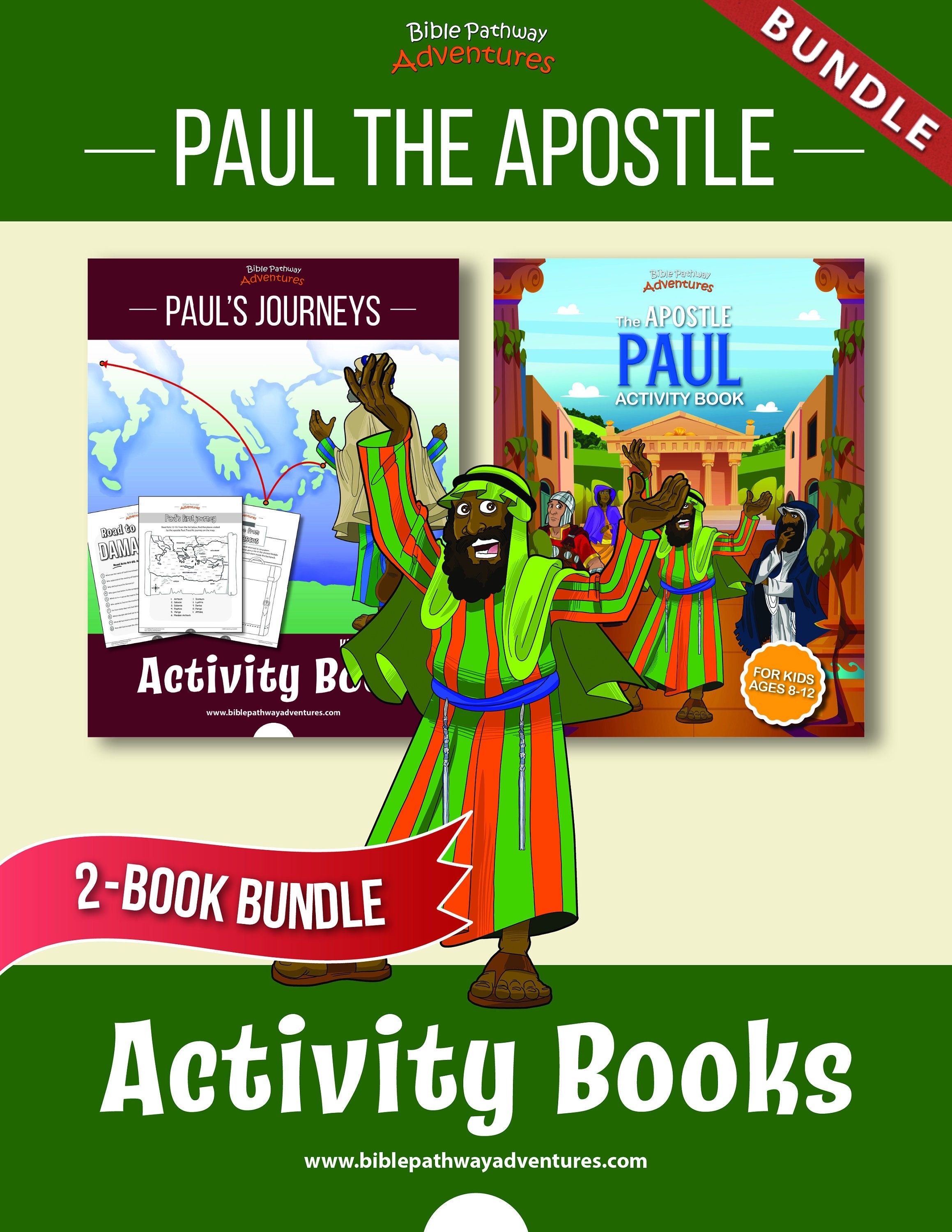 BUNDLE: Paul the Apostle Activity Books - Etsy