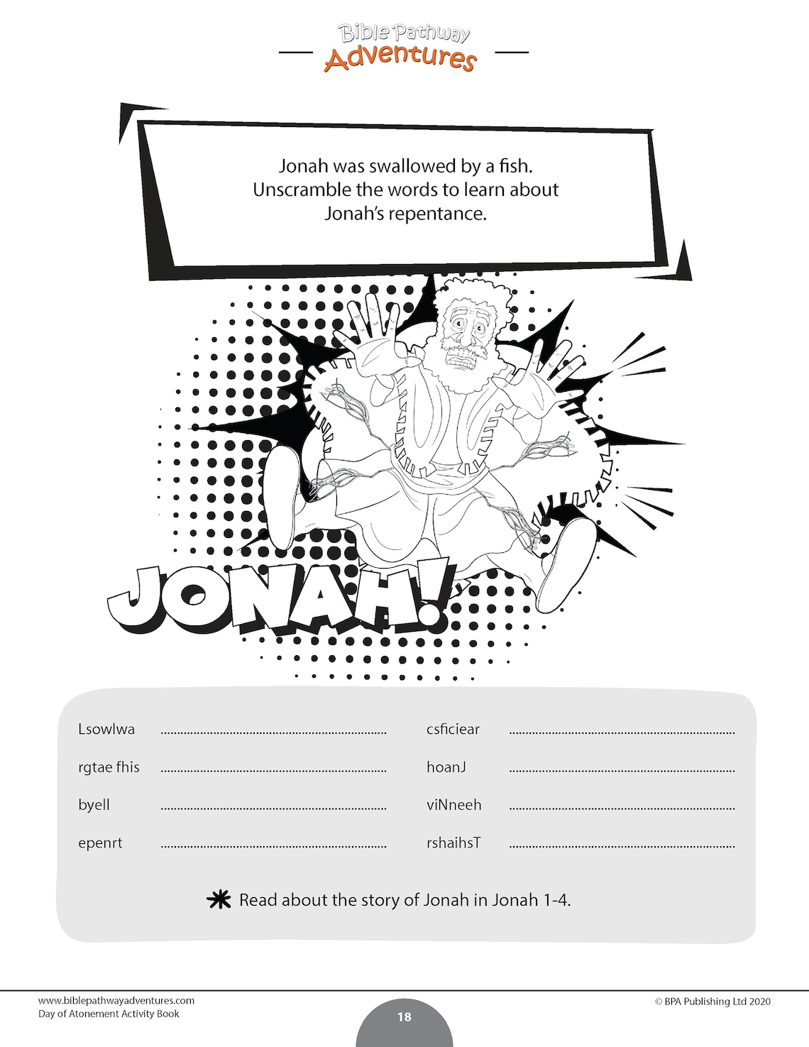 Day of Atonement Activity Book - Etsy