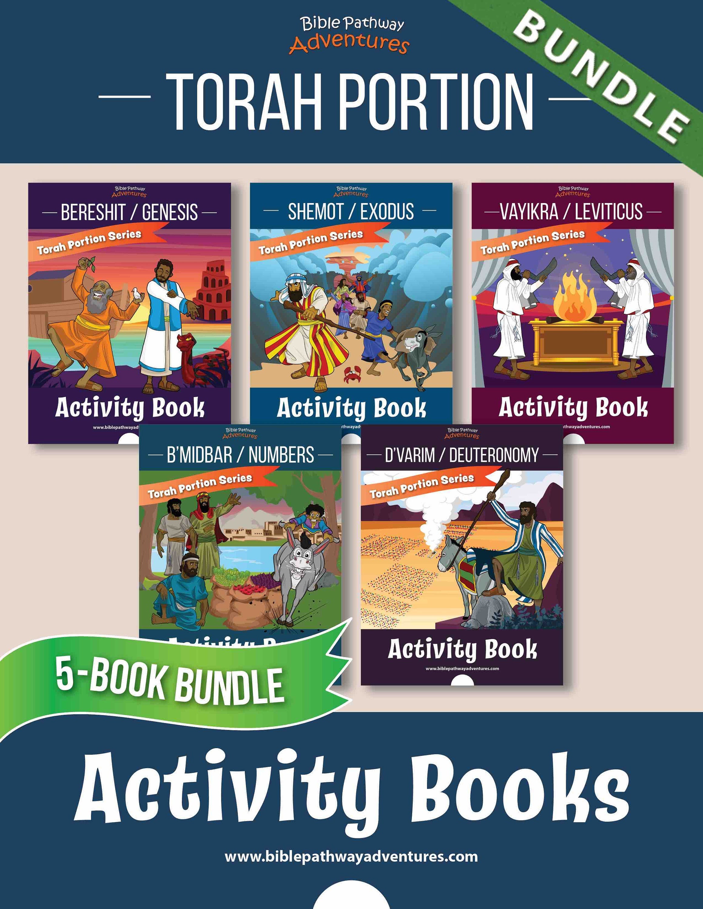 BUNDLE: Torah Portion Activity Books - Etsy