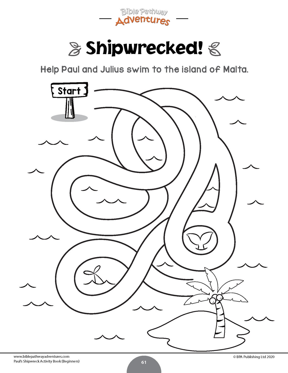 Paul's Shipwreck Activity Book for Beginners - Etsy