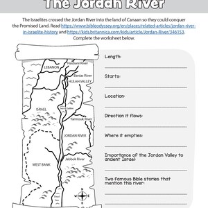 Bible Miracles: Crossing the Jordan Activity Book - Etsy