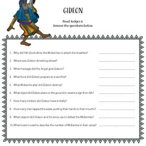 Bible Heroes Quiz Book - Etsy