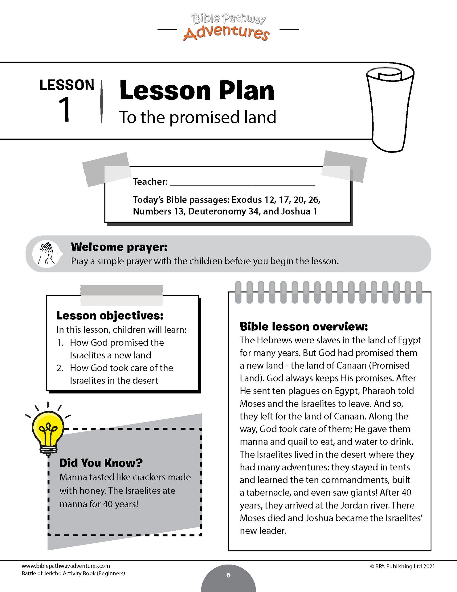 Battle of Jericho Activity Book for Beginners - Etsy