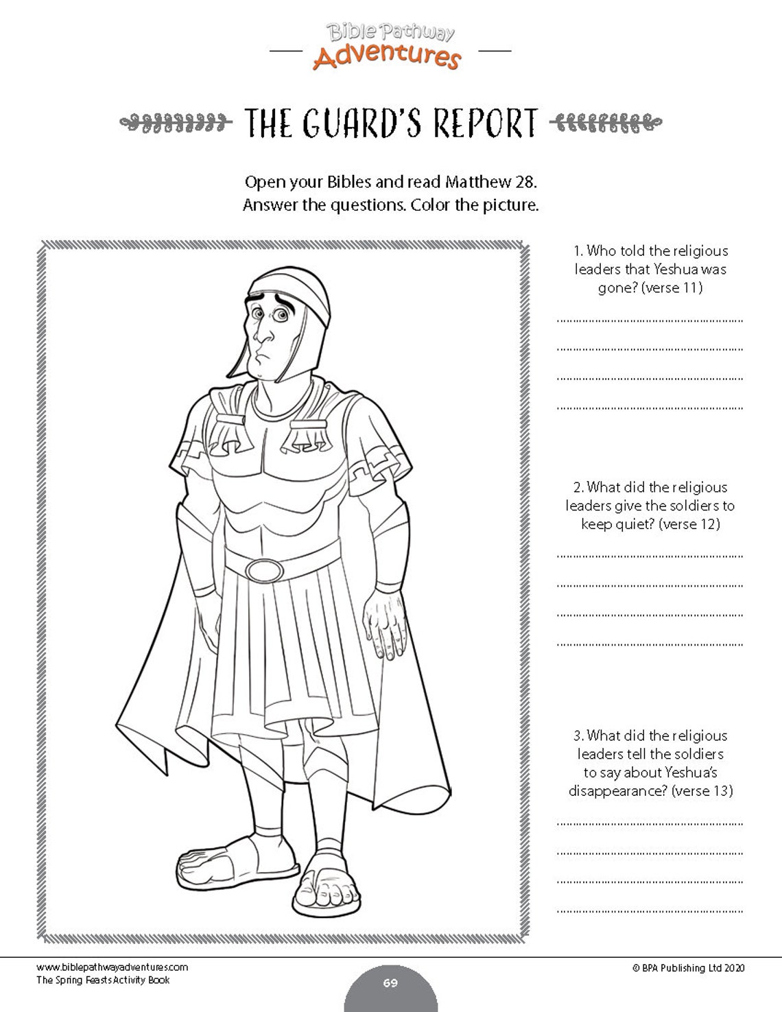 The Spring Feasts Activity Book: Passover First Fruits - Etsy Canada