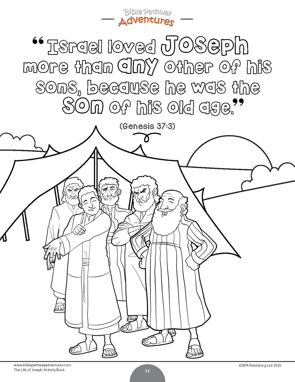 The Life of Joseph Activity Book - Etsy