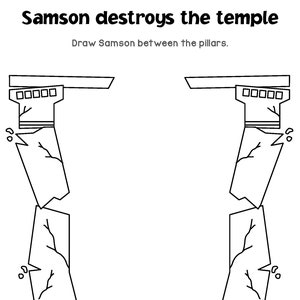 The Story of Samson Activity Book for Beginners - Etsy
