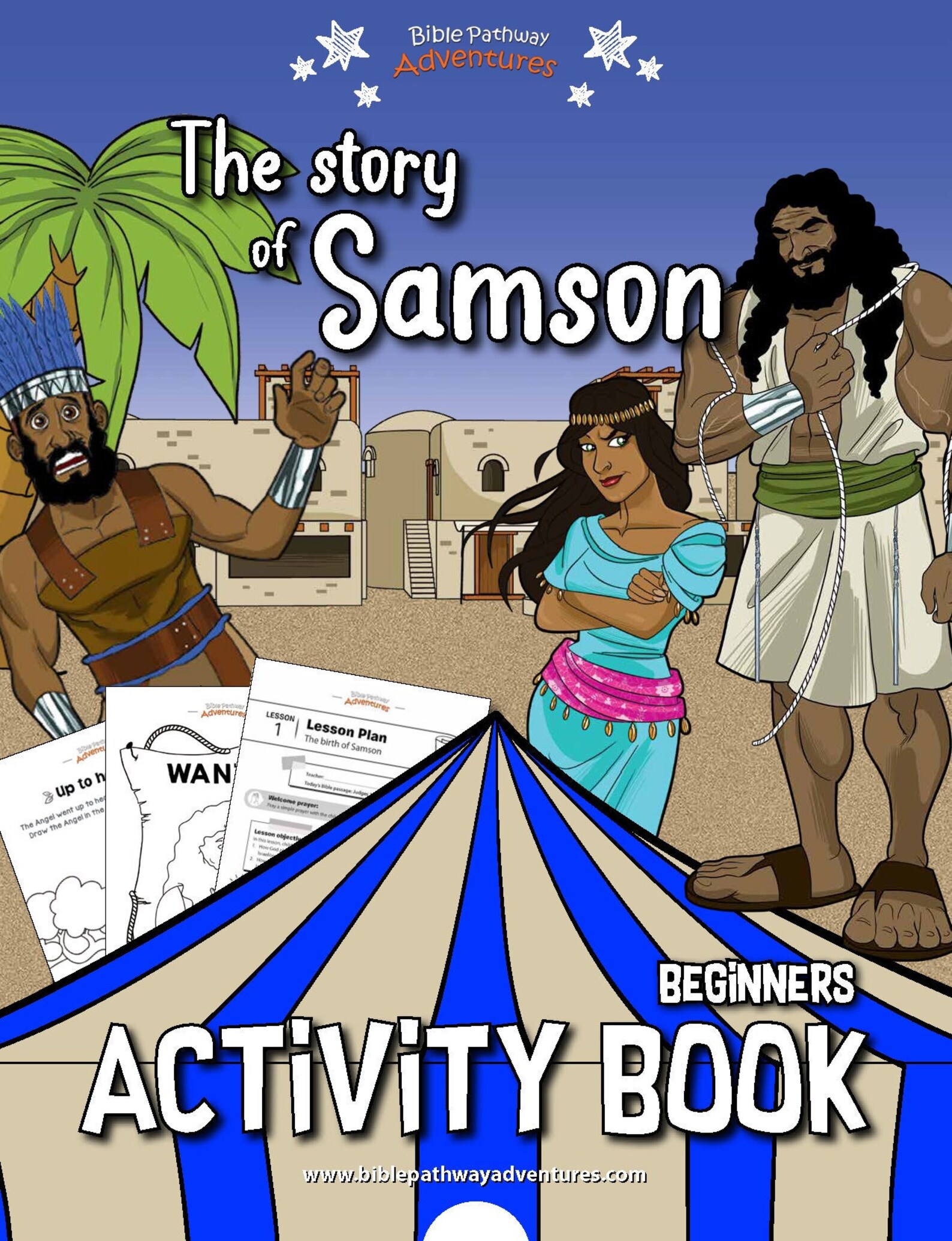 The Story of Samson Activity Book for Beginners - Etsy