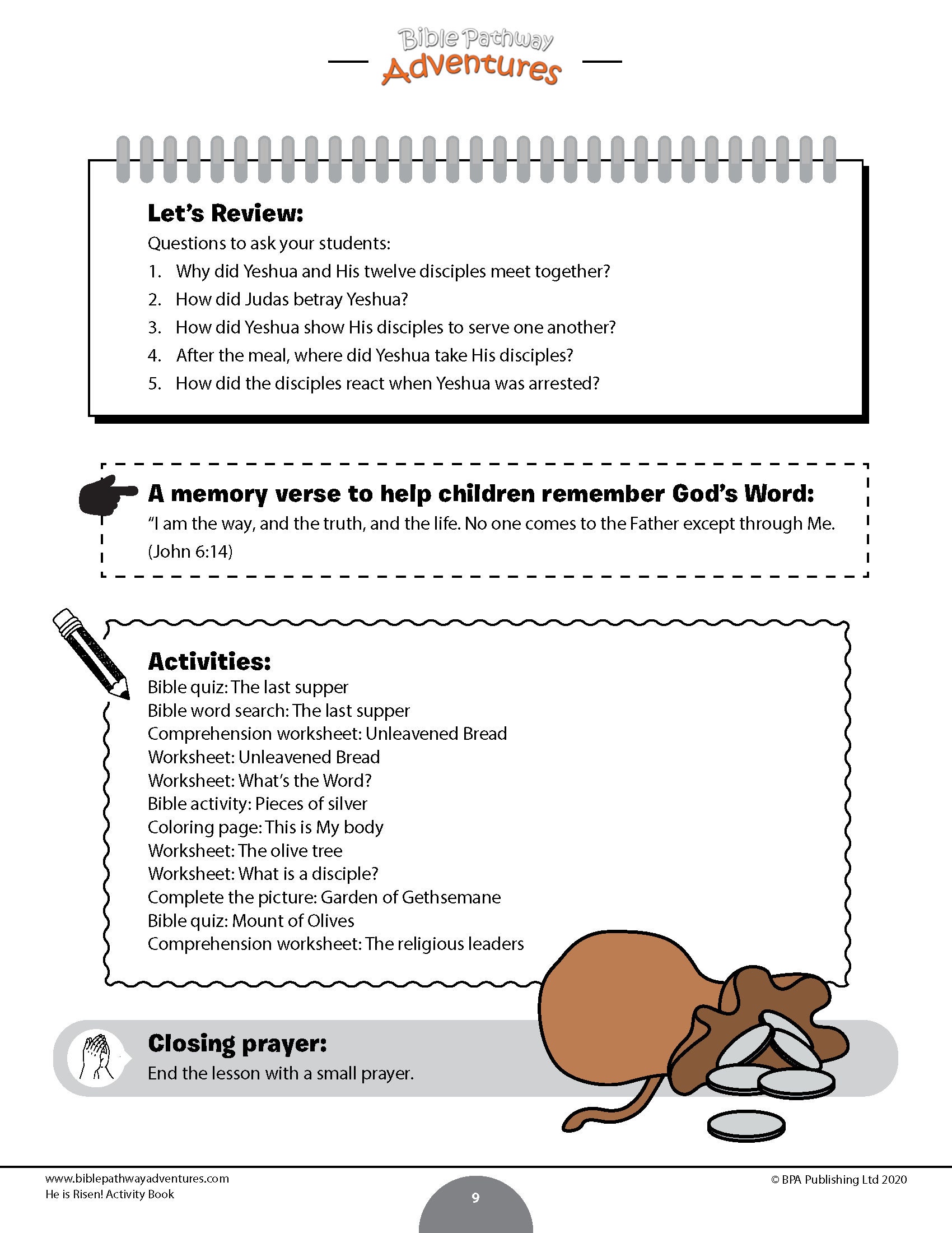 He is Risen Activity Book & Lesson Plans | Etsy