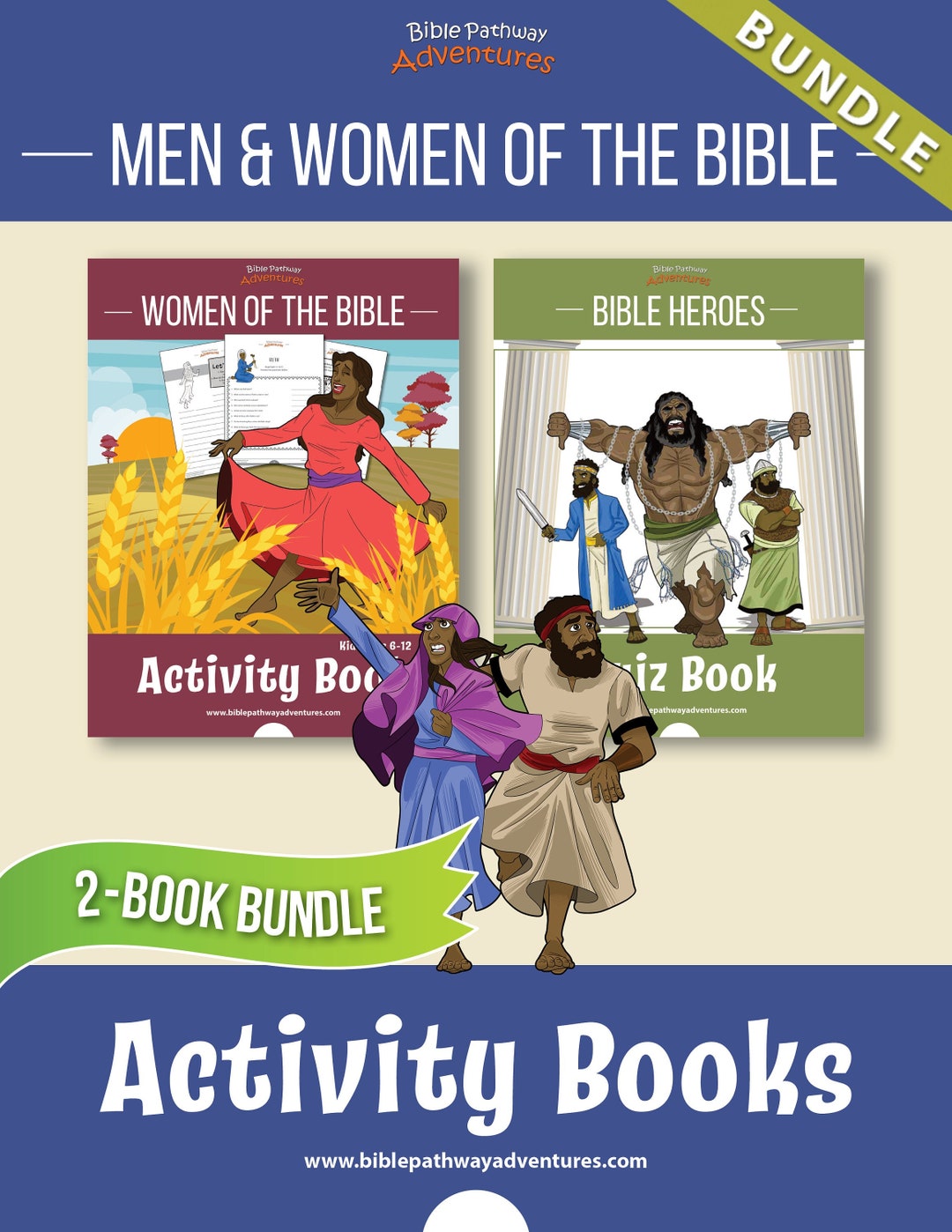 BUNDLE: Men & Women of the Bible Activity Books - Etsy