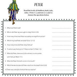 Bible Heroes Quiz Book - Etsy