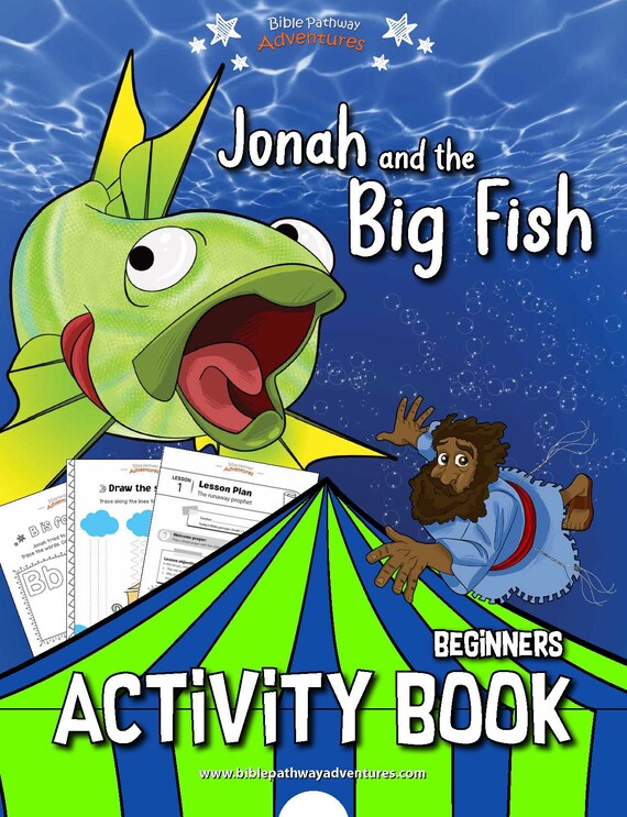 Jonah and the Big Fish Activity Book for Beginners - Etsy