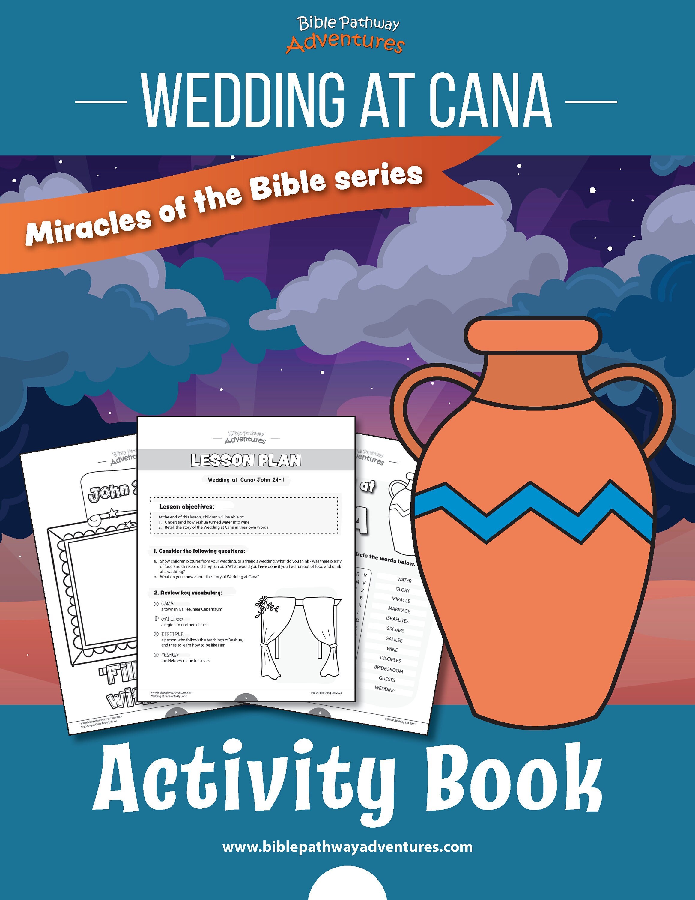 Bible Miracles: Wedding at Cana Activity Book - Etsy
