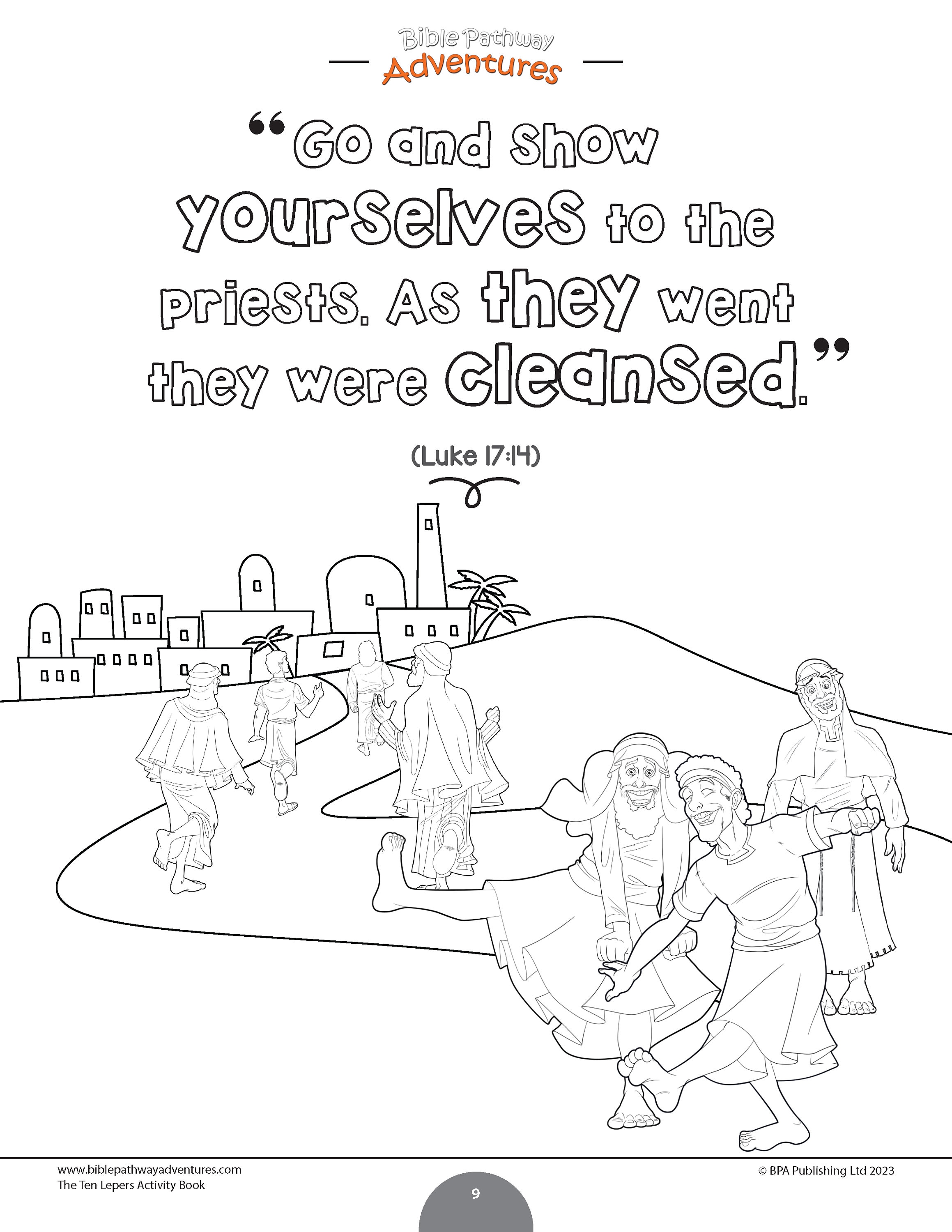 Bible Miracles: the Ten Lepers Activity Book - Etsy