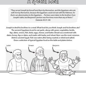 The Life of Joseph Activity Book - Etsy