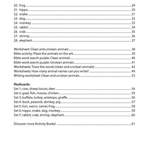 Clean and Unclean Activity Book for Beginners - Etsy