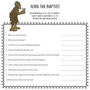 Bible Heroes Quiz Book - Etsy