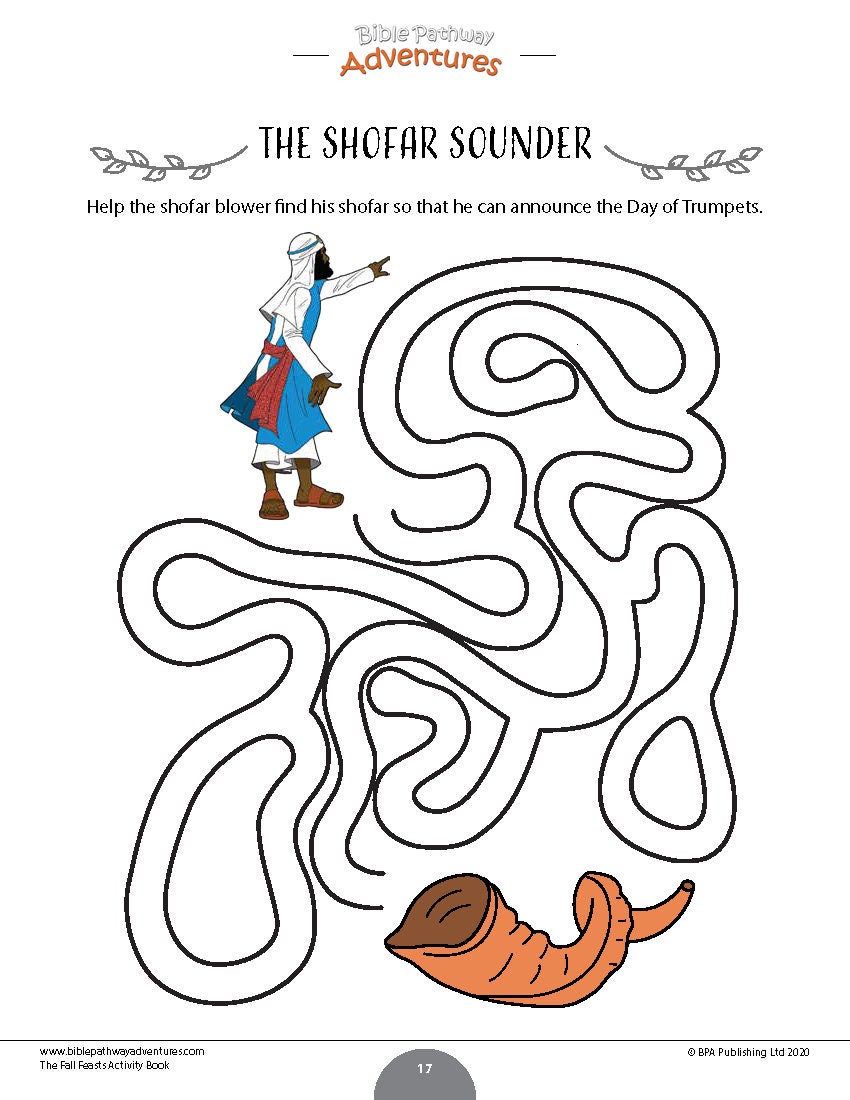 The Fall Feasts Activity Book: Trumpets Atonement and Sukkot | Etsy